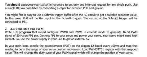 handling external interrupts a d and pwm objectives