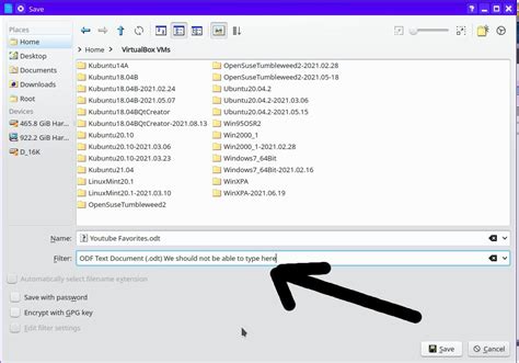 Kubuntu 2004 Libreoffice Writer 7222 Save As And Open Dialog