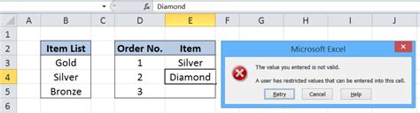 Excel Formula Data Validation Exists In List Excelchat