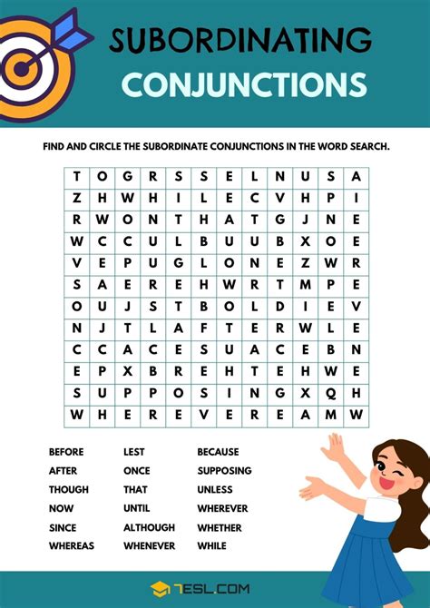 Subordinating Conjunctions Worksheets And Exercises • 7esl