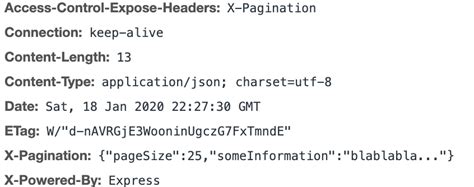 Nodejs Send Object In Response Headers Node Js Stack Overflow