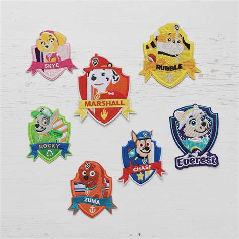 Paw Patrol Embroidered Patches Express Patches