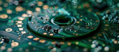 Close Up Of A Green Computer Disk Stock Image Image Of Information Board 320431677