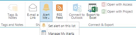 How To Configure Alerts In SharePoint
