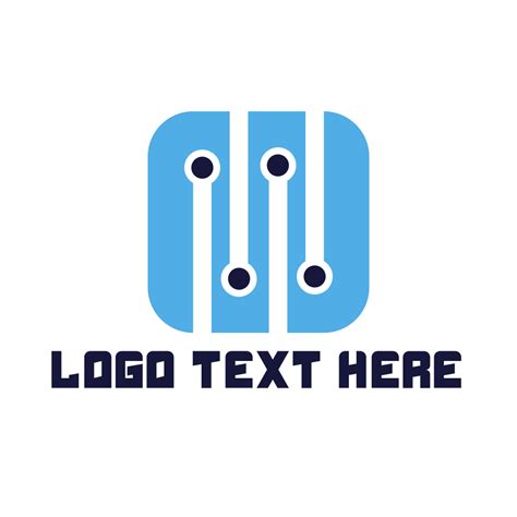 Tech Circuit App Icon Logo Brandcrowd Logo Maker Brandcrowd Brandcrowd