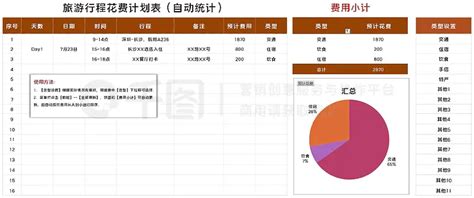 行程表模板免费下载 Excel表格 千图网 行程表模板免费下载 Excel表格 千图网