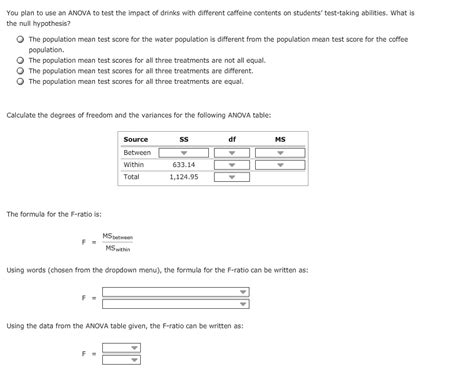 Solved Hypothesis Testing With ANOVA Aa Aa Opinions About Chegg