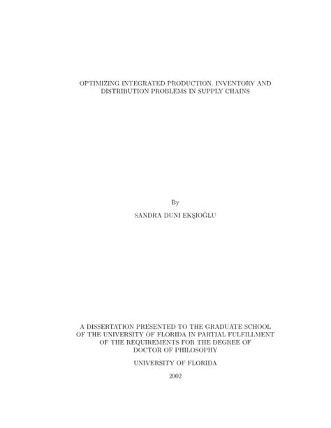 Optimizing Integrated Production Inventory And Distribution Problems In Supply Chains Docslib