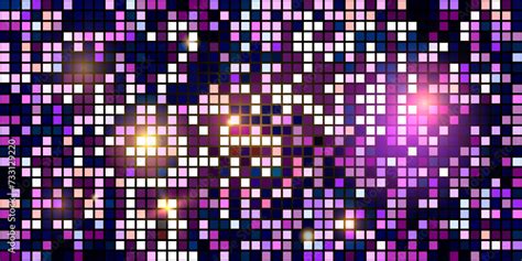 An Elegant Purple Disco Ball Pattern With A Mirror Mosaic Texture Square Sequin Bg For A Party