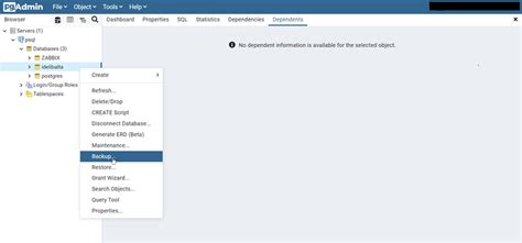 Pgadmin Kullanarak Postgresql Backup Almak İnanç Delibalta
