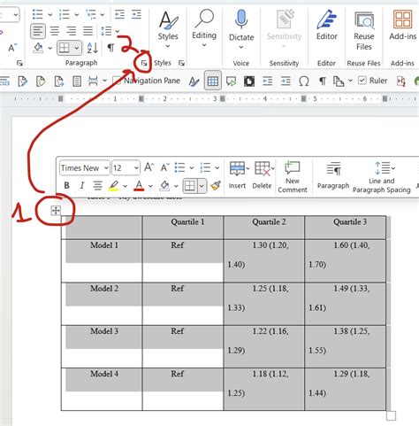 Optimizing Tables In Microsoft Word And Powerpoint For Grants Research Manuscripts And