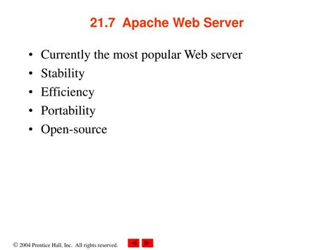 Ppt Chapter 21 Web Servers Iis And Apache Powerpoint Presentation Id5413863