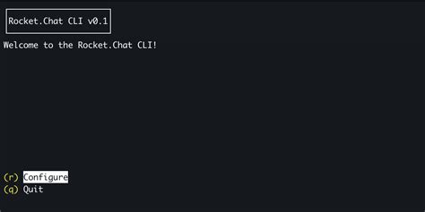 GitHub RocketChat Rocketchat Cli Work In Progress Name And Functionality Could Change