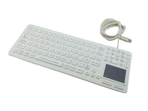 Ikey Sk 97 Tp Usb Washable Anti Bacterial Usb Wired Pc Keyboard With Integrated Touchpad Sk97