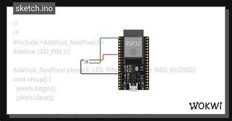L NeoPixel Wokwi ESP STM Arduino Simulator