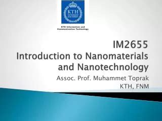 PPT NANOMATERIALS AND NANOTECHNOLOGY LECTURE Basic Concepts Of Nanoscience And