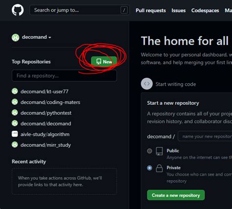 Git 사용법 2github 저장소 생성