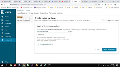Kibana 643 On Windows Cant Create Index Pattern · Issue 26746
