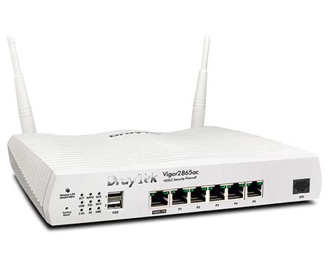 Draytek Vigor 2865lac Multi Wan Firewall Vpn Router With Ac1300 Wireless And 4g Lte V2865lac K
