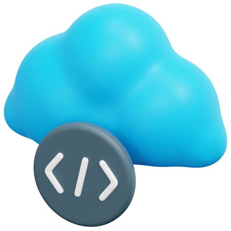 Cloud Coding 3d Render Icon Illustration 11650516 Png