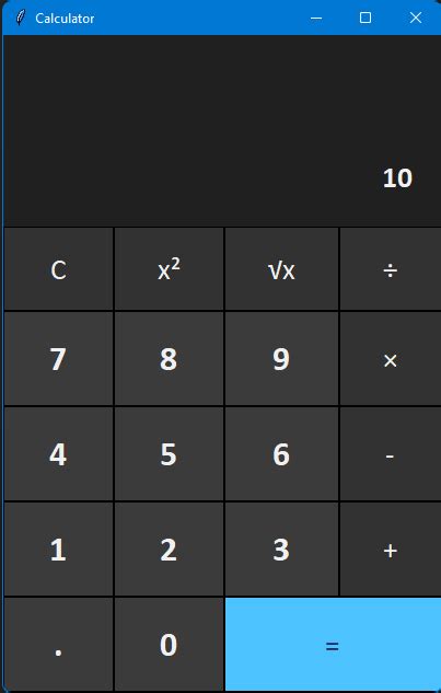 Github Vaishnav Mktkinter Calculator A Python Based Gui Calculator