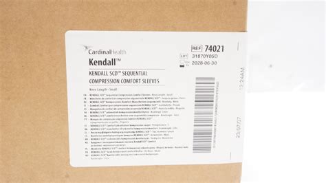 Cardinal Health 74021 Kendall Sequential Compression Comfort Sleeves Box Of 5