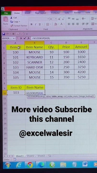 Simple Vlookup Amazing Simple Tricks Excelwalesir Ytshort