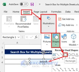How To Create A Search Box In Excel For Multiple Sheets Ways