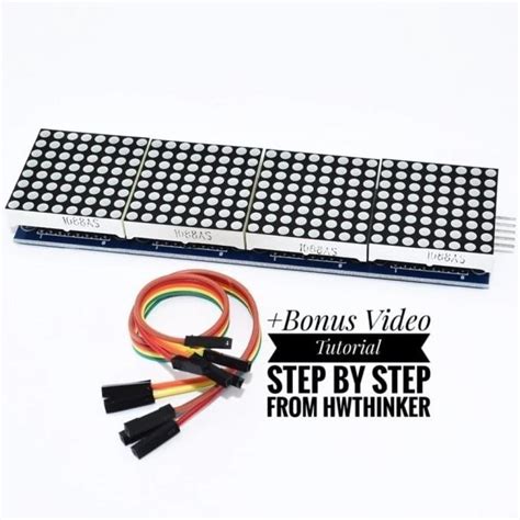 Jual Display Modul MAX7219 4in1 LED Dot Matrix 32x8 4 In 1 Running Text Shopee Indonesia