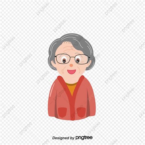 รูปคุณยายยิ้ม การ์ตูนผู้หญิง Png ภาพเหมือนของคน ย้ายอากาศ คุณยายภาพ Png และ เวกเตอร์ สำหรับ