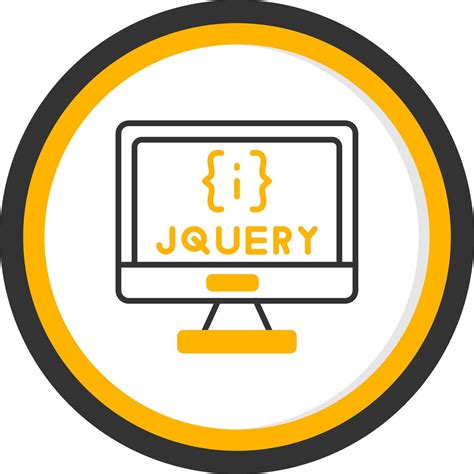 Jquery Dom Manipulation Script Line Two Color Circle 67511113 Vector Art At Vecteezy