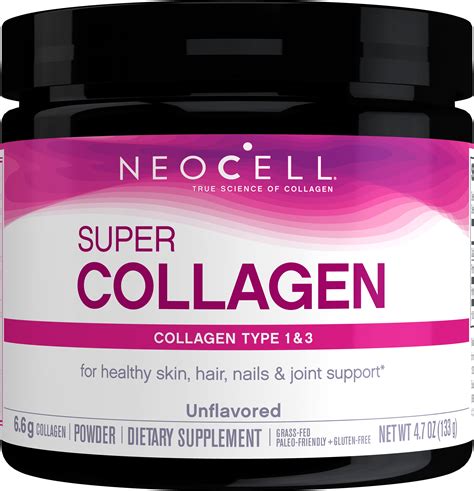 Neocell Super Collagen Unflavored Powder 6600mg Collagen Types 1 And 3