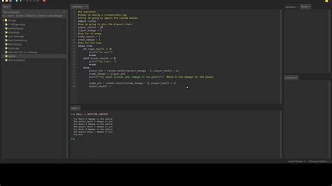 Coding A Rpg In Python Part 1 Youtube