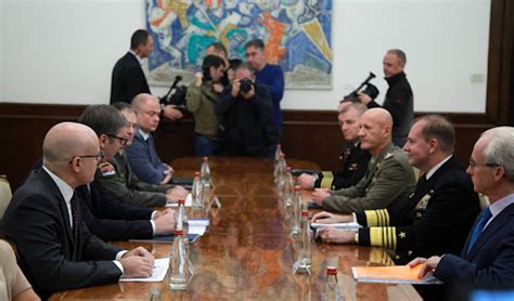 Vucic Asks Admiral Munsch To See That Nato Protects Serbs In Kosovo