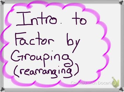 Factor By Grouping By Sandra Ofili TPT
