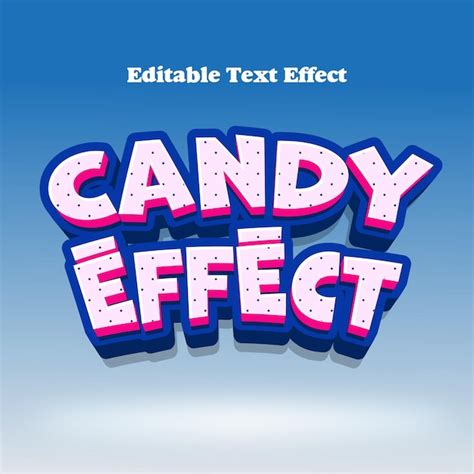 Premium Vector Candy Editable Text Effect