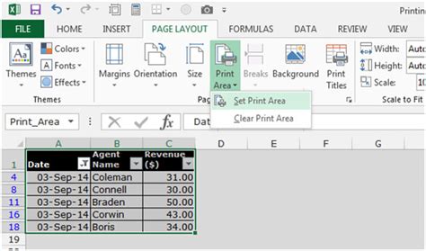 Printing A Filtered List In Microsoft Excel 2010