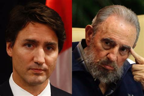 Fidel Castro Canadian Pm Justin Trudeaus Positive Remarks On Late