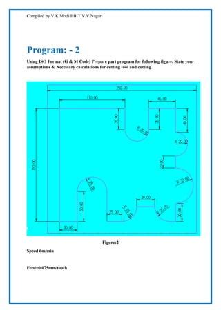 Examples Of G Code An D M Code Programs For Milling Pdf Business Business And Finance
