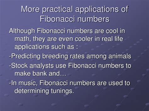 Ppt Fibonacci Numbers Powerpoint Presentation Free Download Id6792759