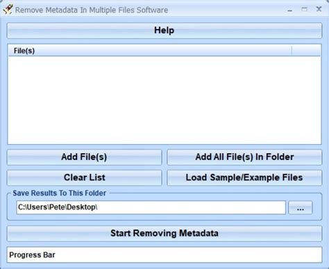 Remove Metadata In Multiple Files Software Download And Review