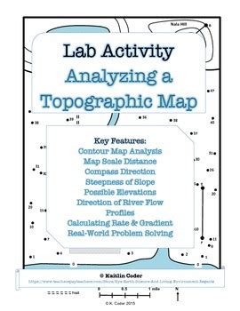 LAB Analyzing A Topographic Map W PowerPoint TPT