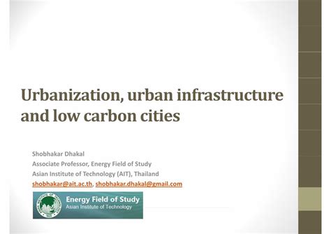 Pdf Urbanization Urban Infrastructure And Low Carbon Cities