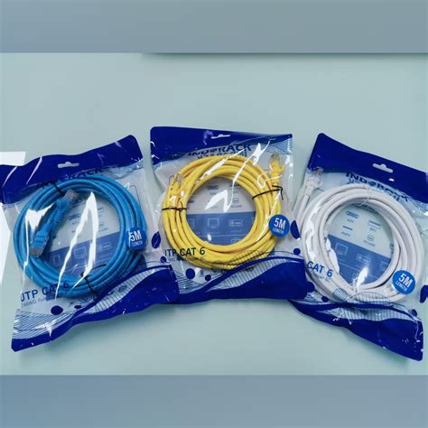 Jual INDORACK PATCH CORD UTP CAT6 KABEL LAN CAT6 5 METER Shopee Indonesia
