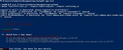 Javascript Failing Test In React Application Stack Overflow