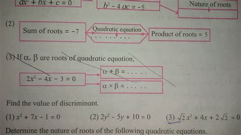 2 Sum Of Roots −7 Quadratic Equation 3 If α β Are Roots Of Quadrat