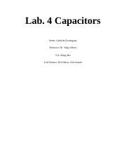 Building Capacitors Theory Experiment Analysis Course Hero