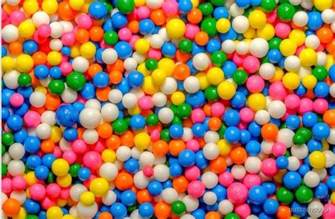 Rainbow Balls Candy Photo Pattern Sprinkles