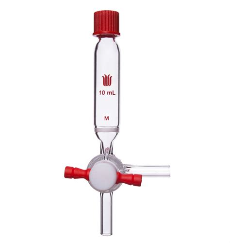 t 보어 ptfe 스톱 콕 용량이있는 고체상 펩타이드 합성 용기 laborxing