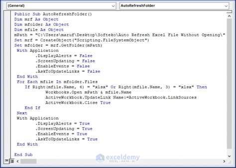 How To Auto Refresh Excel File Without Opening 2 Easy Ways